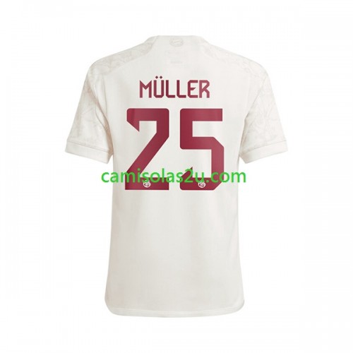 Camisolas de futebol Bayern München Thomas Muller 25 Equipamento 3ª ...